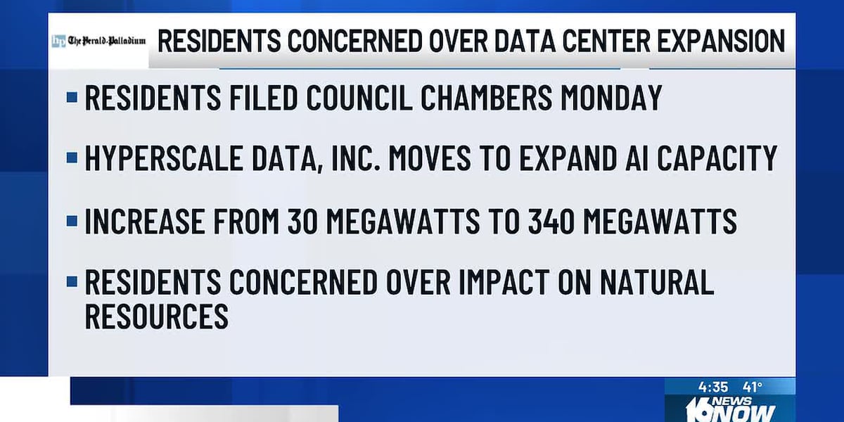 Proposed AI data center expansion raises concerns among Dowagiac ...